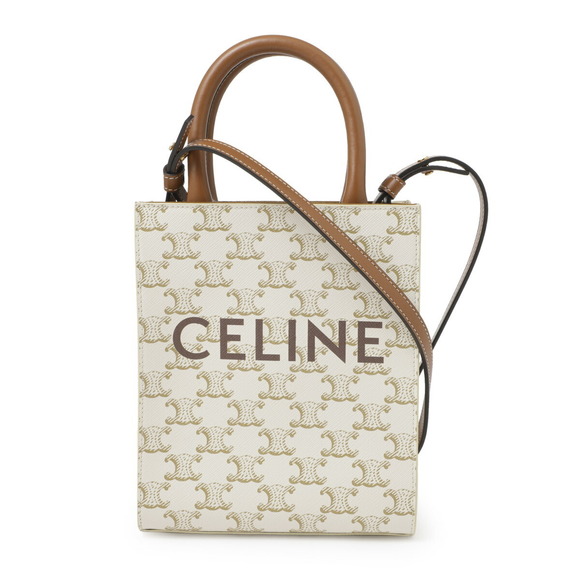 Celine | Bags | Celine Leather Bag Mini White Cabas Tote | Poshmark